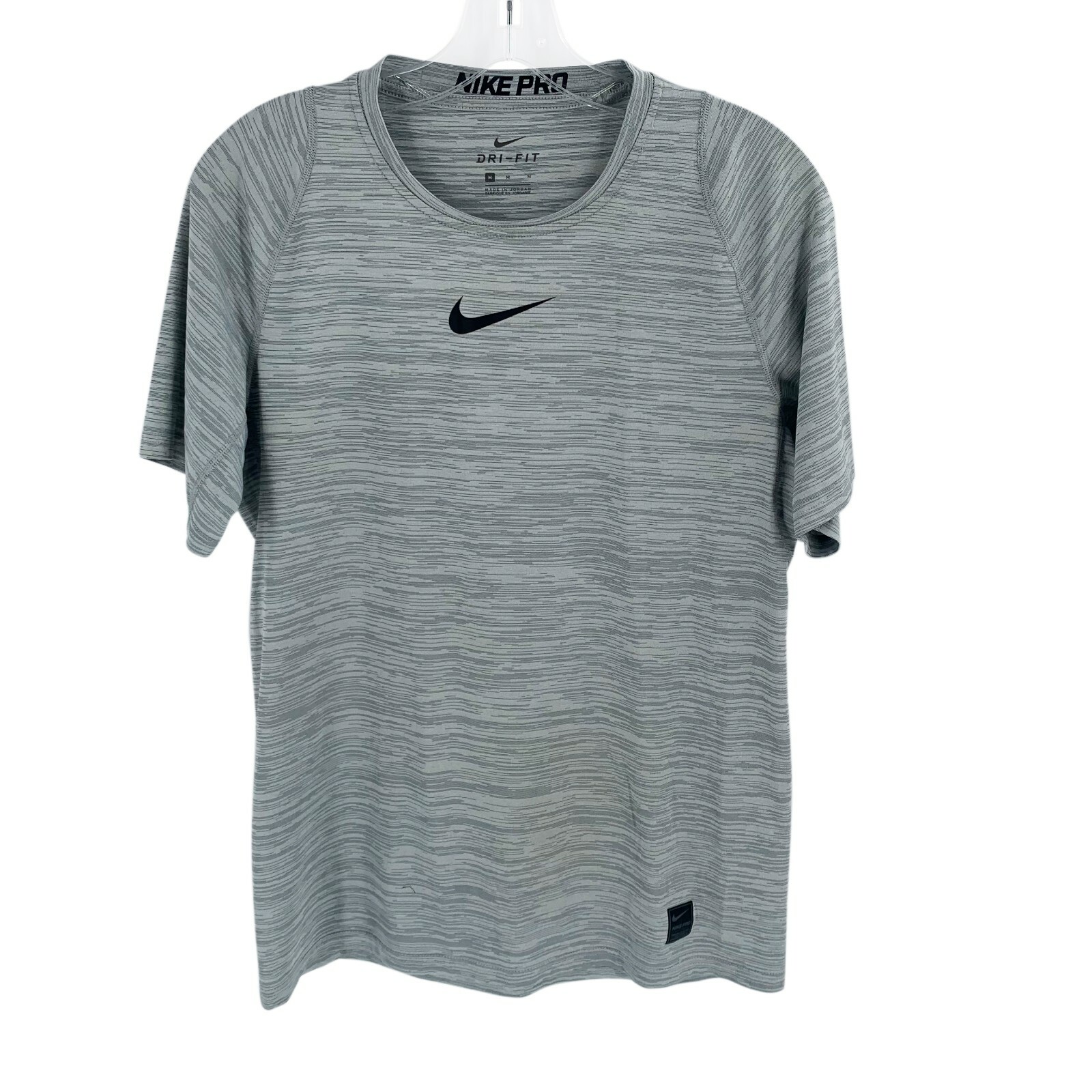 Nike Pro Shirt Mens Medium Gray Dri-Fit Lightweight A… - Gem