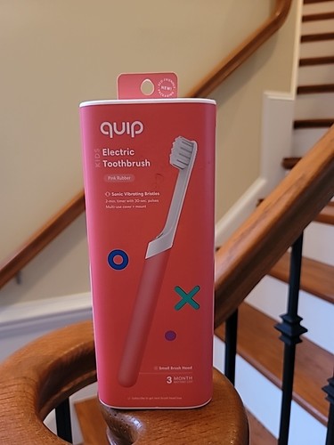 Quip Kids Electric Toothbrush Pink Timed Sonic Vibrations Includes ...