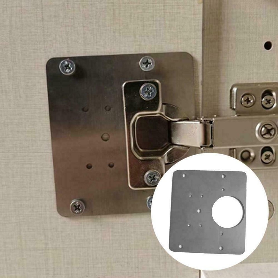 Hinge Repair Plate For Cabinet Furniture Drawer Window Plate Steel New ...