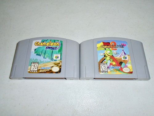 Chameleon Twist 1 & 2 by Sunsoft ☆☆ Authentic (Nintendo 64) N64 games ...