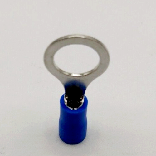 (25Pc) blue Ring 16-14Ga AWG VINYL3/16" electrical wire ring terminal ...