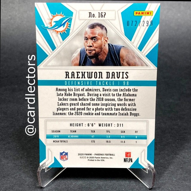 2020 Panini Phoenix - Rookies Red #167 Raekwon Davis /299 (RC) for sale ...