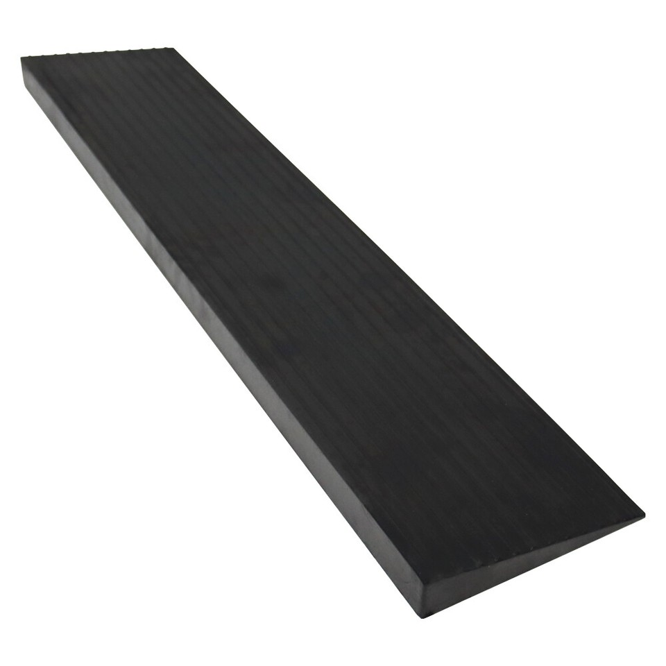 Non-Slip Solid Rubber Threshold Ramp cuttable Black Engineering ...