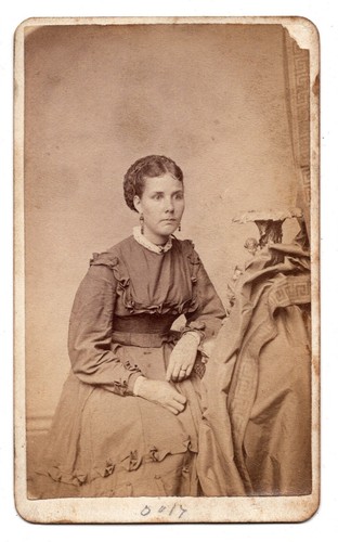 ANTIQUE CIRCA 1870s CDV SHIRAS SHADY SIDE GALLERY YOUNG LADY SHARON ...