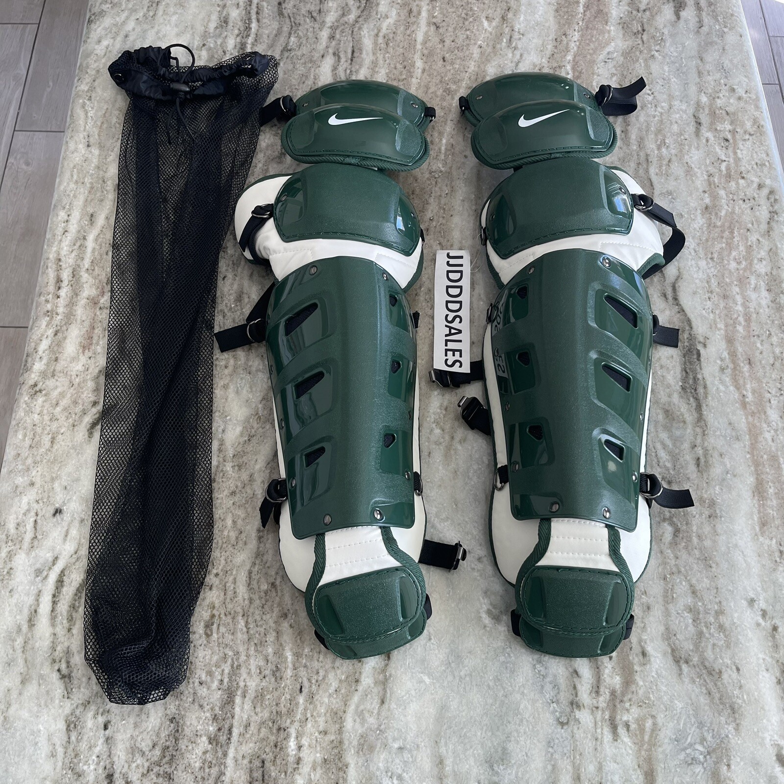 Nike Vapor Pro Catchers Leg Guards Baseball Adult 16” Green White ...
