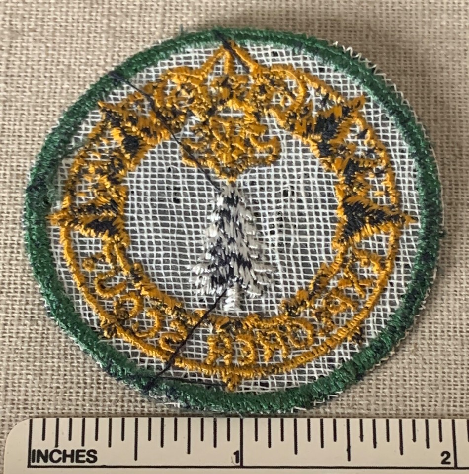 Vintage 1940s EXPLORER WOODSMAN RANK Badge PATCH BSA Boy Scout Uniform ...