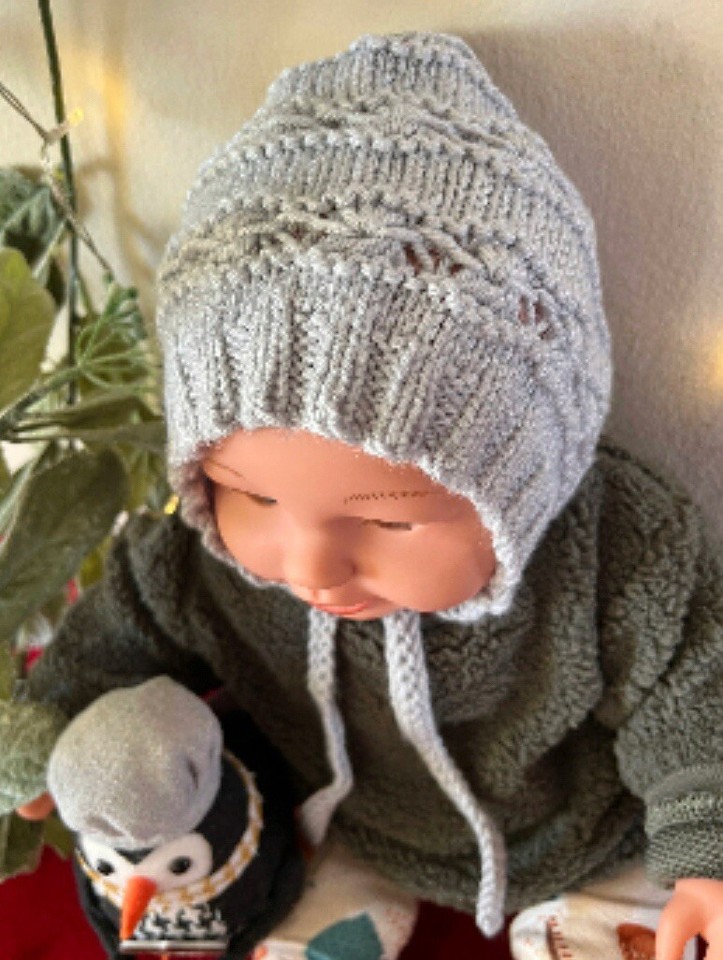1PC Gray Newborn Hand Knitted Baby Bonnet | eBay