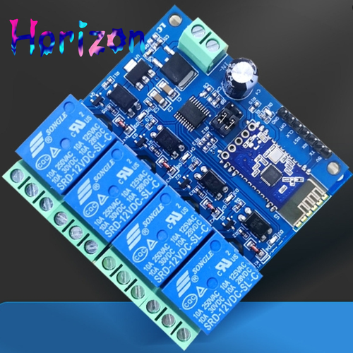 4 Way Bluetooth 12V Relay Module Smart Home Mobile Remote Control ...