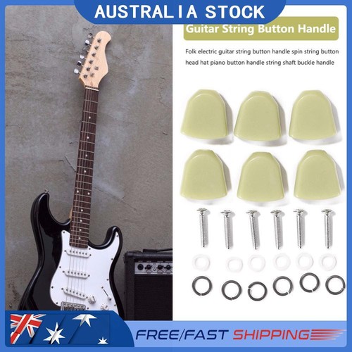 6pcs Guitar Tuning Peg Keys Caps Kit Electric Guitars String Tuners ...