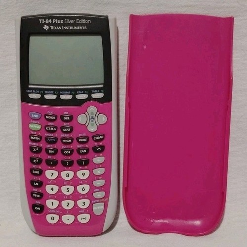 Texas Instruments Pink TI-84 Plus Silver Edition Graphing Calculator | eBay