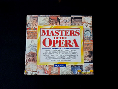 Masters of the Opera 1642-1926 10-CD Box Set Laser Light Digital 1993 ...