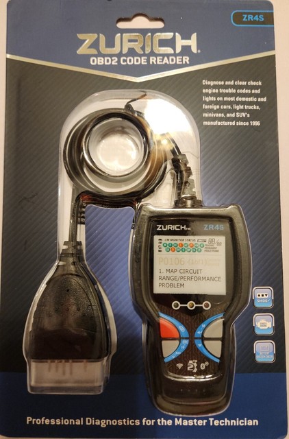 ZURICH ZR4S Professional OBD2 Diagnostic Code Reader Check Engine Light ...