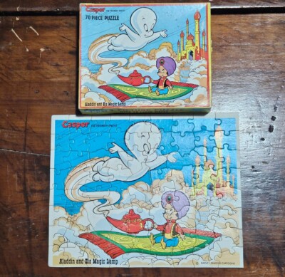 Casper The Friendly Ghost Vintage Aladdin And His Magic Lamp Puzzle ...