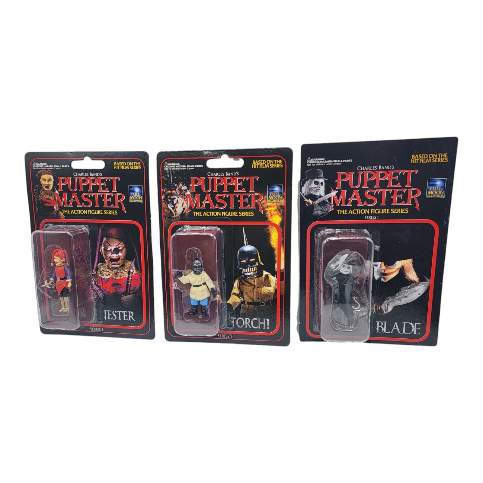 Set of 3 Puppet Master Horror Movie Film Action Figures Toy Blade ...