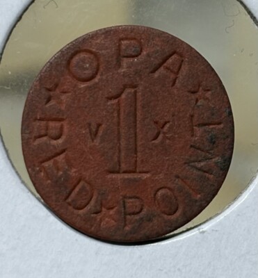 Opa Red Point VX WWII US Ration Token | eBay
