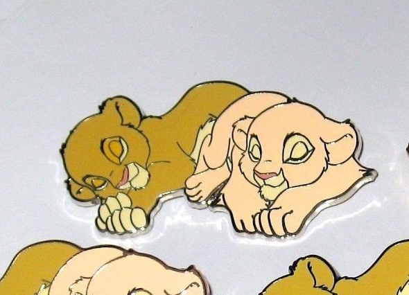 Lion King RARE LE 100 Disney Pin Simba Nala Sleep Family 1 Acme SILVER ...