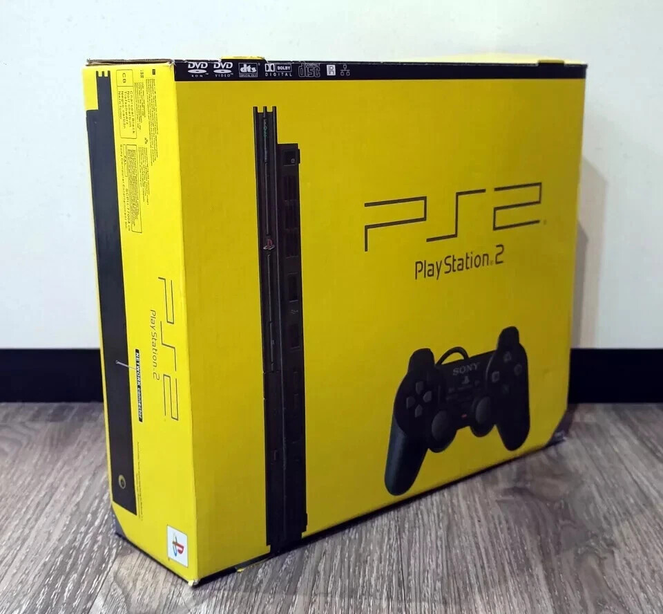 Sony PlayStation 2 PS2 Slim Console Region Free Set in Retail Pack ...