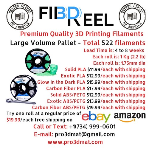 FIBREEL PLA 1.75mm MARBLE Premium Quality 3D Printing Filament 1Kg (2 ...