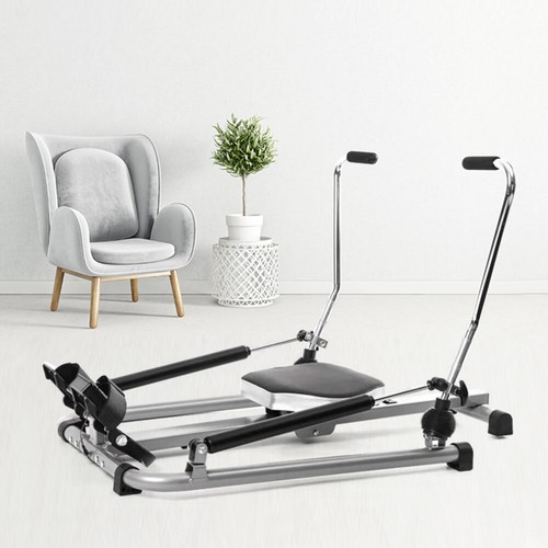 Home Gym Adjustable Exercise Rowing Machine Rower Double Hydraulic ...