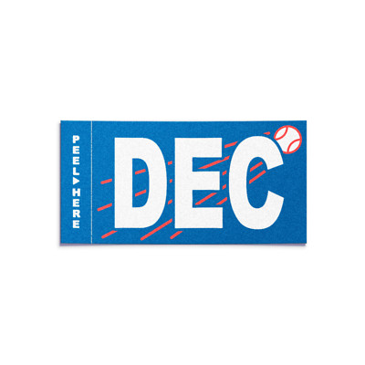DECEMBER - California Month Sticker - License Plate LA Dodgers ...