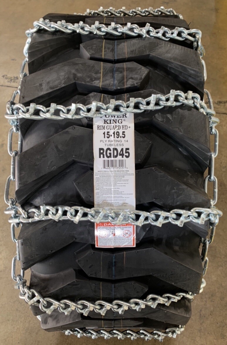 2 NEW **V-BARS + CAMS** 15-19.5NHS SNOW ICE MUD TIRE CHAINS TRACTOR ...