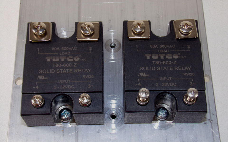 New TUTCO 80A 600vac Solid State Relays on Heat Sink. T80-600-Z | eBay