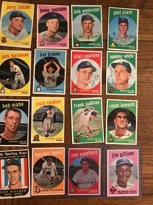 Sammy White 1959 Topps Baseball Card (1852) | eBay