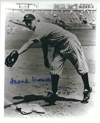 Autographed 8X10 FRANK CROSETTI New York Yankees photo - w/COA | eBay UK