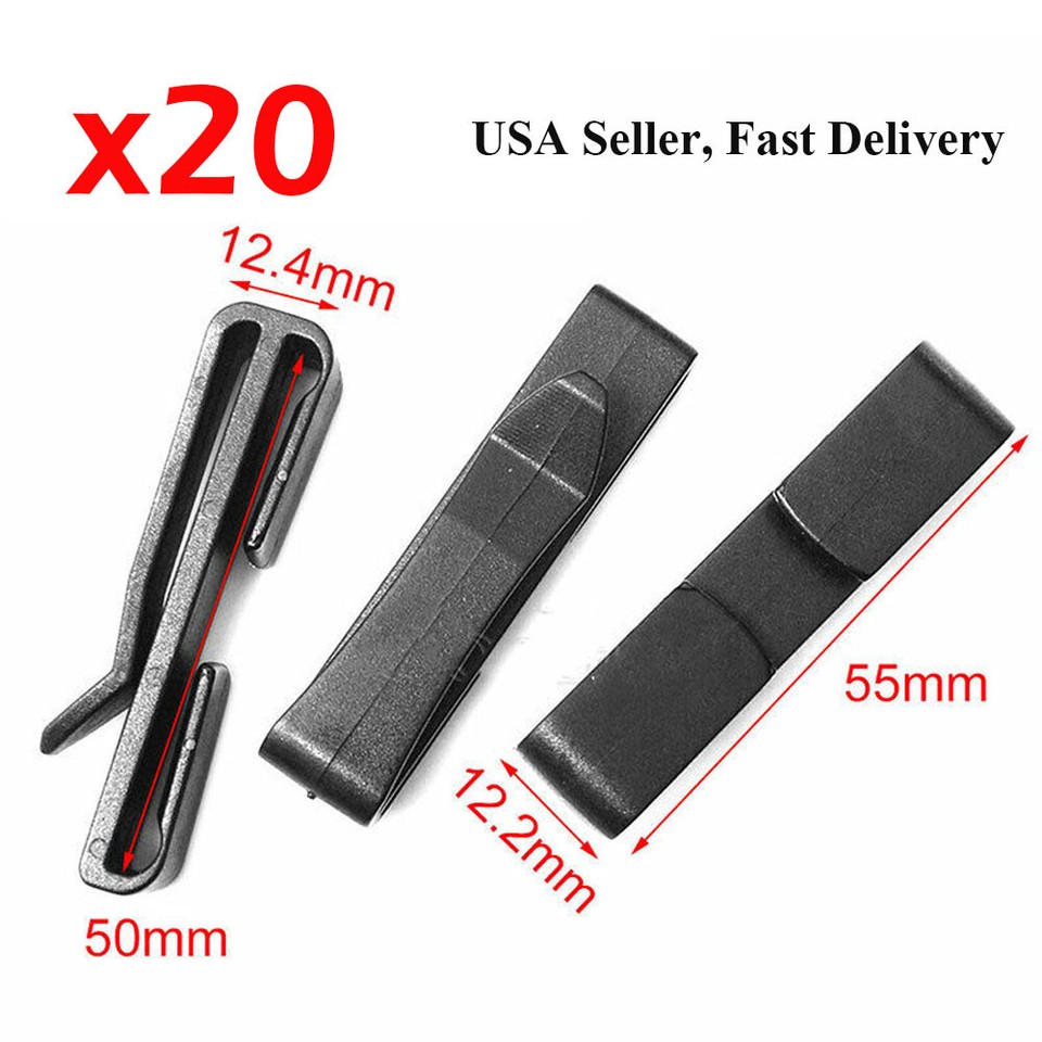 20X 3/4"~2"Quick-Slip Clip Keeper Buckles Molle Tactical Backpack ...