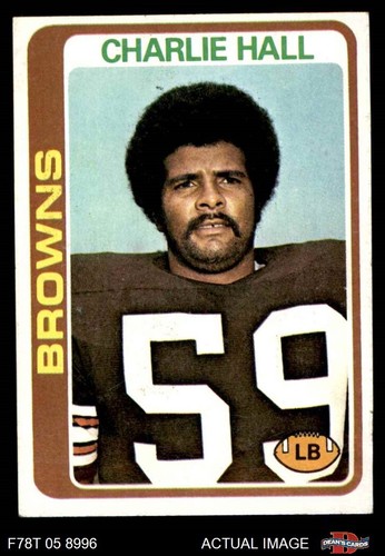 1978 Topps #157 Charlie Hall Browns-FB Houston 5 - EX | eBay