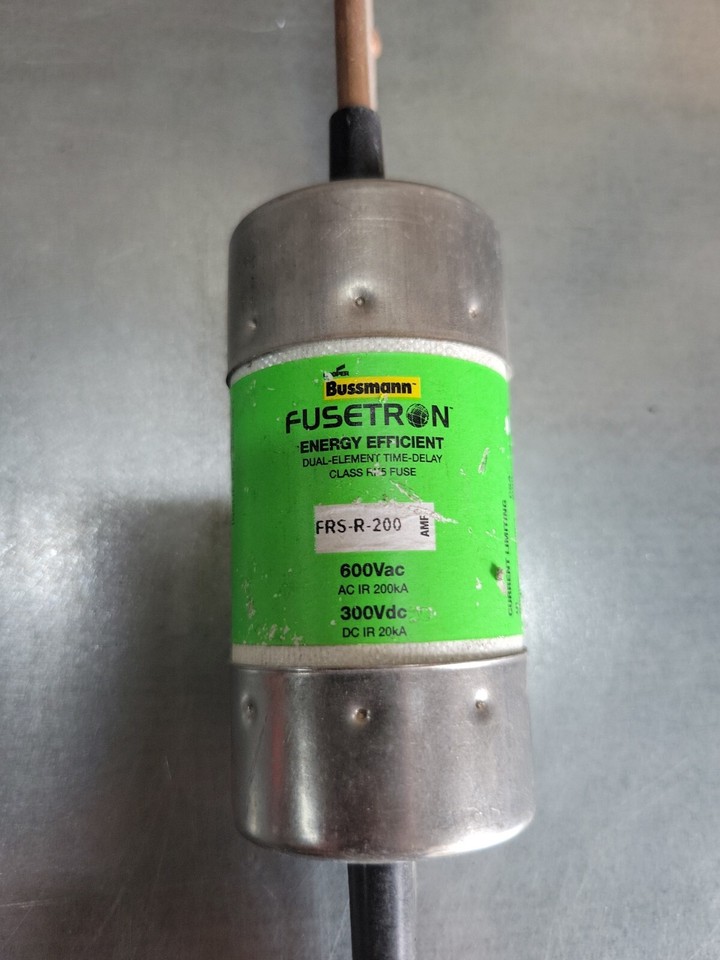 Bussmann FRS-R-200 FRSR200 200 Amp 600V Fusetron Dual Element Time ...