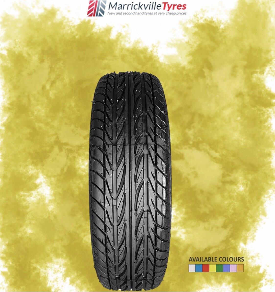 175/65R14 - YELLOW COLOURED SMOKE BURNOUT TYRE | eBay Australia