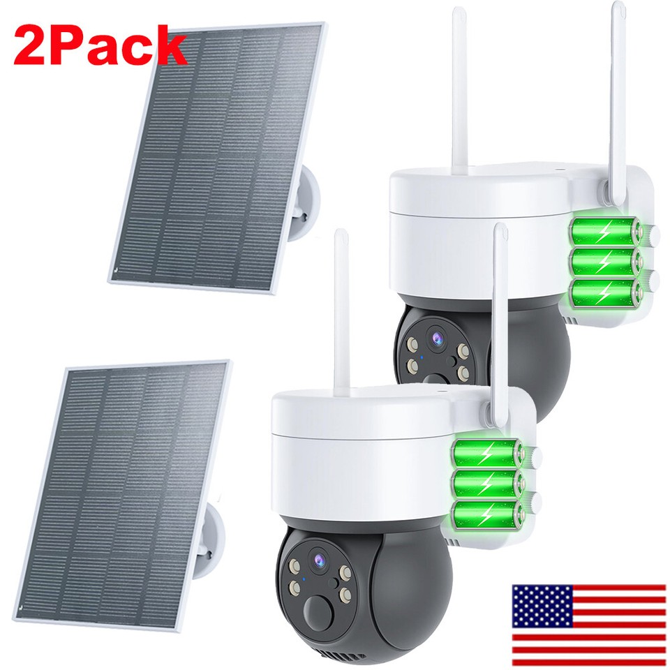 4PC Camara De Seguridad Para Casa Exterior Vigilancia WiFi 1080P ...