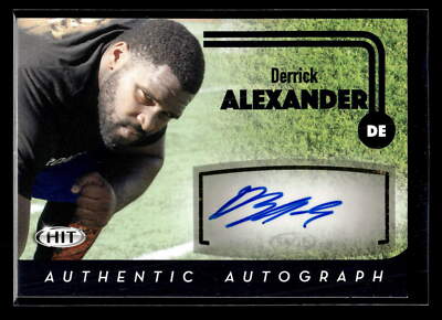2016 SAGE HIT #A32 Derrick Alexander Autographs Tulsa Golden Hurricane ...