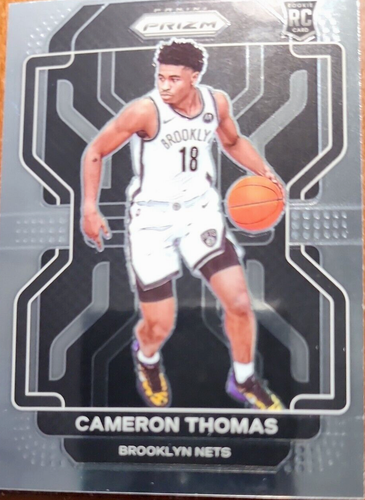 2021-22 Panini Prizm CAMERON THOMAS RC #297 Brooklyn Nets ROOKIE CARD ...