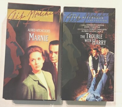 2 Alfred Hitchcock VHS The Trouble With Harry & Marnie (Cassettes ...