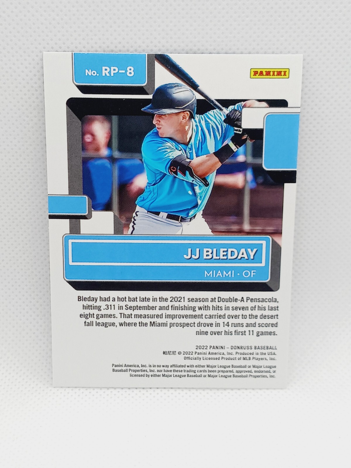2022 Panini Donruss - Rated Prospect Diamond #RP-8 JJ Bleday (RC) for ...
