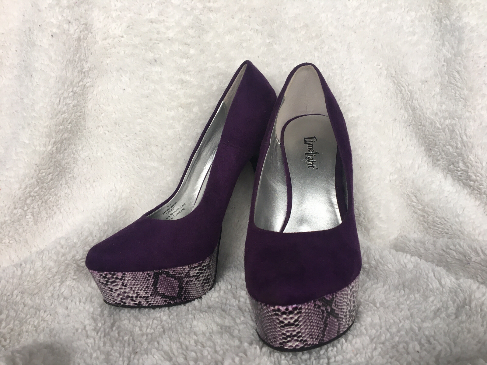 Women’s Purple Platform Stilettos High Heels Party Da… - Gem
