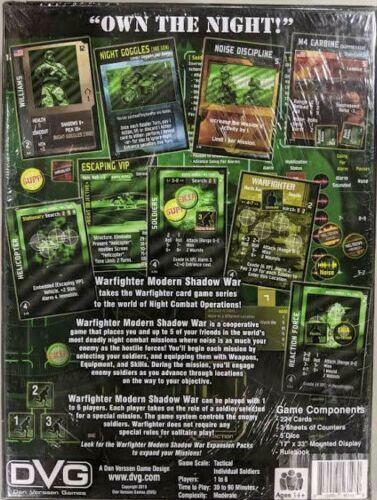 DVG Warfighter: Shadow War The Modern Night Combat Card Game Dan ...