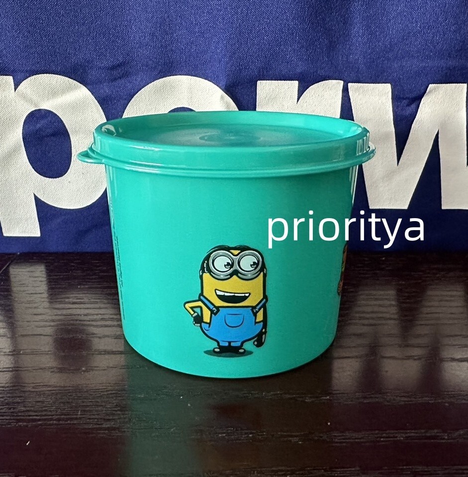 Tupperware Minions Mini Canister Food Container 2 cup / 500ml Teal ...