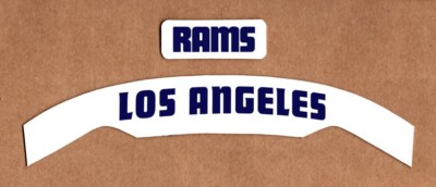 NOS FS Los Angeles Rams Throwback Schutt F7 Helmet Bumper Decals - 20 ...