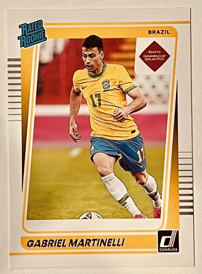 Gabriel Martinelli 2021-22 Donruss Road To Qatar Rated Rookie RC #182 ...
