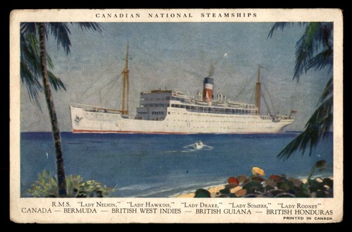 Mayfairstamps Canada National Steamship RMs Lady Nelson Ships Postcard ...
