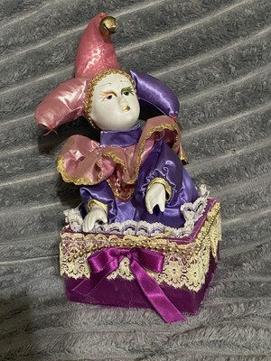Vintage Porcelain Jester Music Box | eBay
