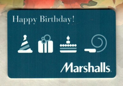 MARSHALLS Happy Birthday ( 2009 ) Gift Card ( $0 ) | eBay