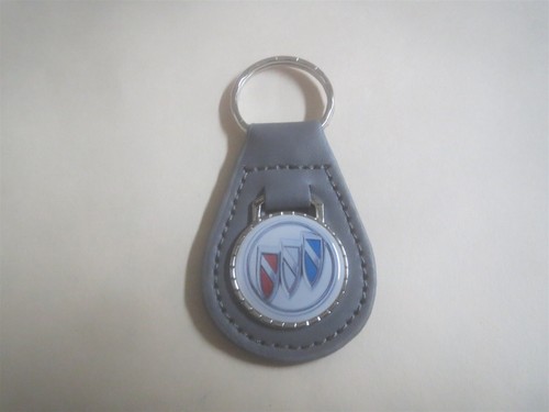 BUICK ENCORE ENCLAVE REGAL LESABRE SKYLARK RIVIERA SHIELD KEYCHAIN GREY ...