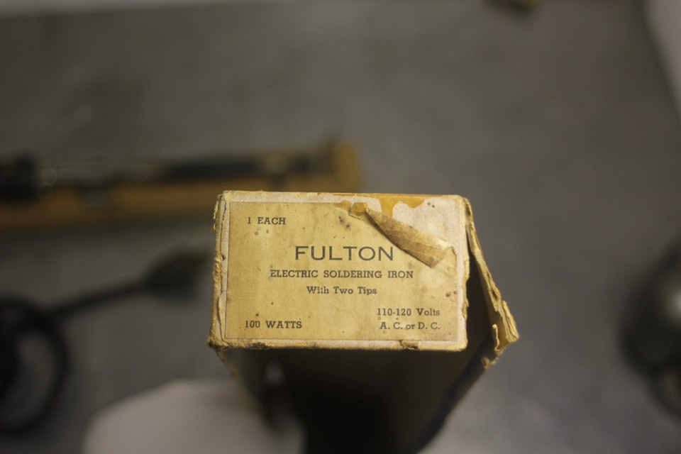 Vintage Fulton Electric Soldering Iron 100watts 110-120v AC or DC | eBay