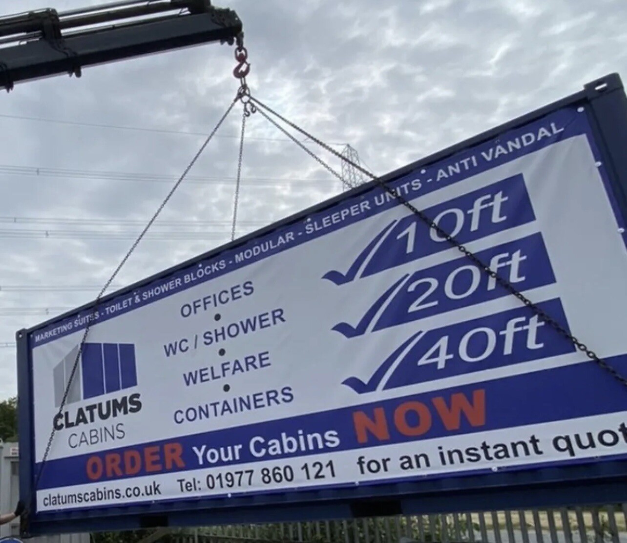 32ft Anti Vandal Site Office Cabin Container Welfare Block, Canteen ...