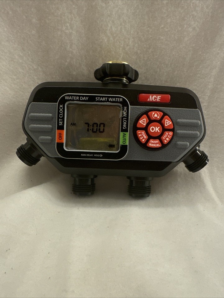 ACE 4-Zone Programmable Water Timer (7005460) FS | eBay