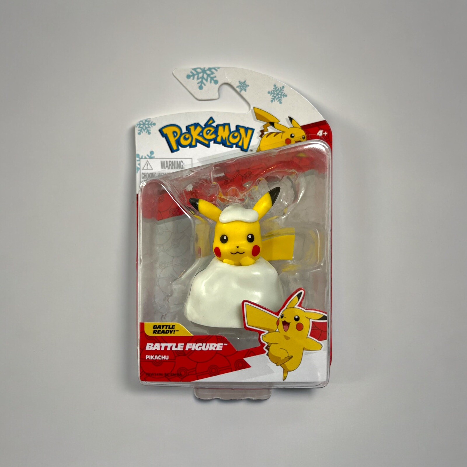 NEW Rare Pokemon 2” Pikachu In Snow Battle Ready Action Figure Nintendo ...